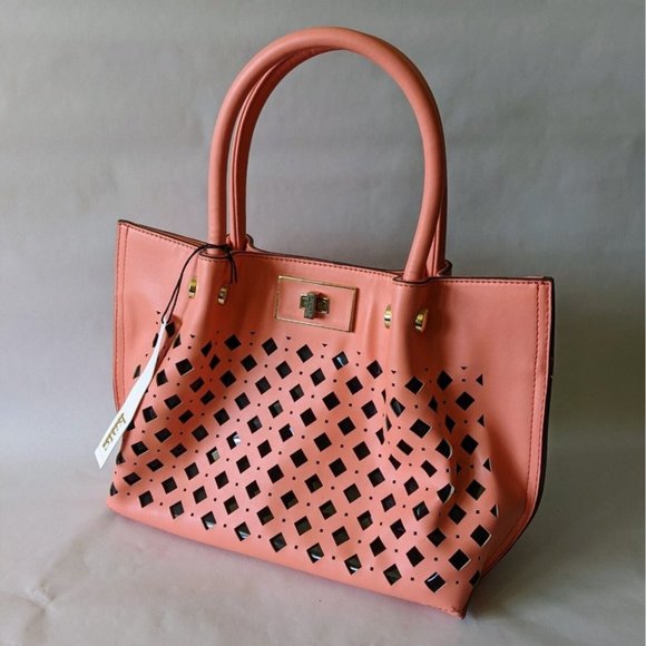 Kate Landry | Bags | New Kate Landry Bonnie Salmon Pink Purse Nwt Cut ...